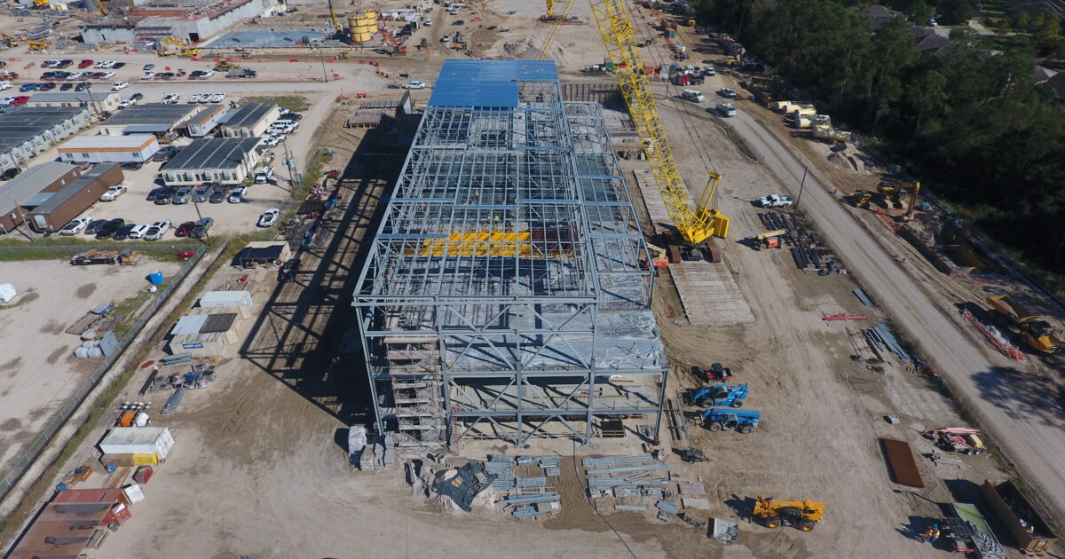 Houston Water Works NEWPP Dewatering Building | Flintco Industrial